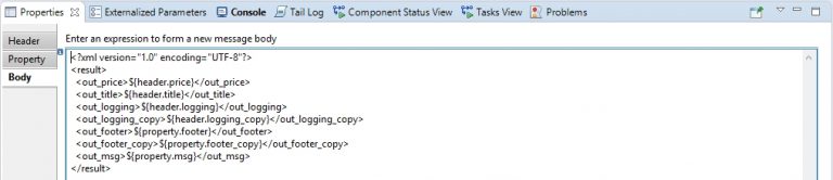 Content Modifier To Get Inputset Output Using Type Constant Xpath Expression Header